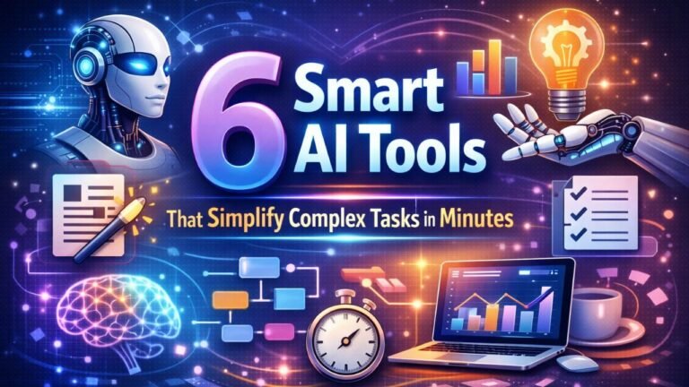 6 Smart AI Tools That Simplify Complex Tasks in Minutes